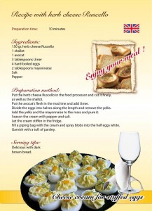 Scary stuffed egg · Ruscello Cheese